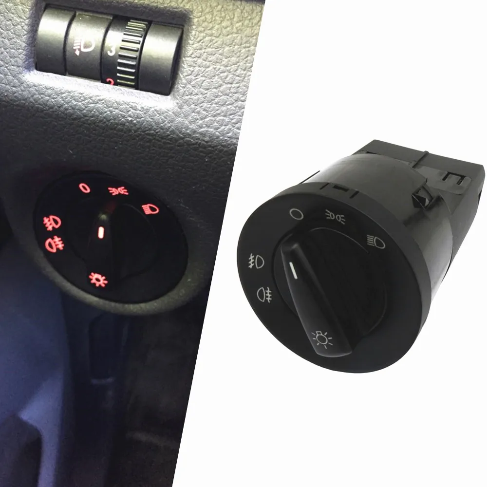 Headlight Control Switch Fog Light Knob for VW Bora Golf 4 1998-2005 ...