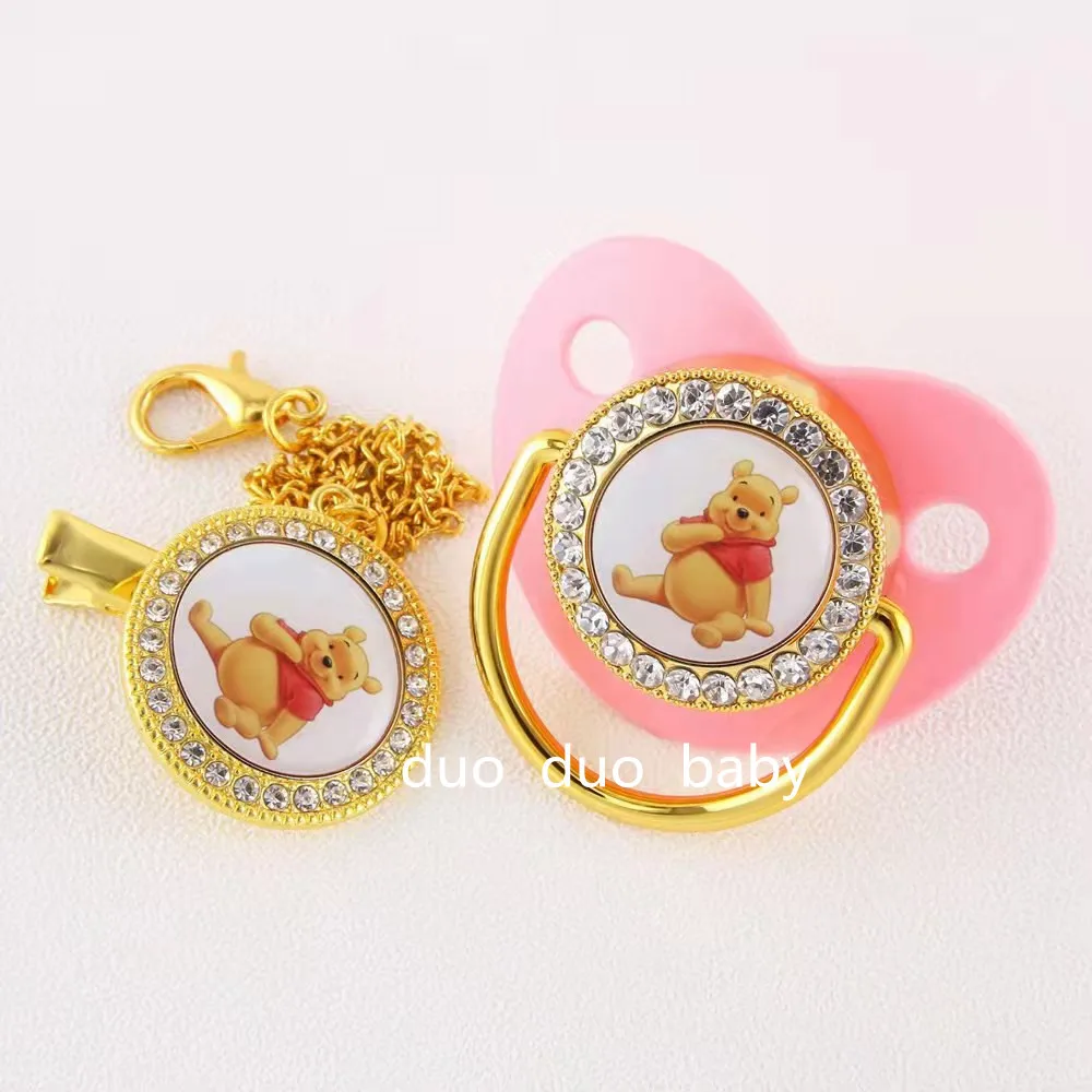Disney-Winnie-The-Pooh-Baby-Pacifier-Holder-Rhinestone-Decoration ...
