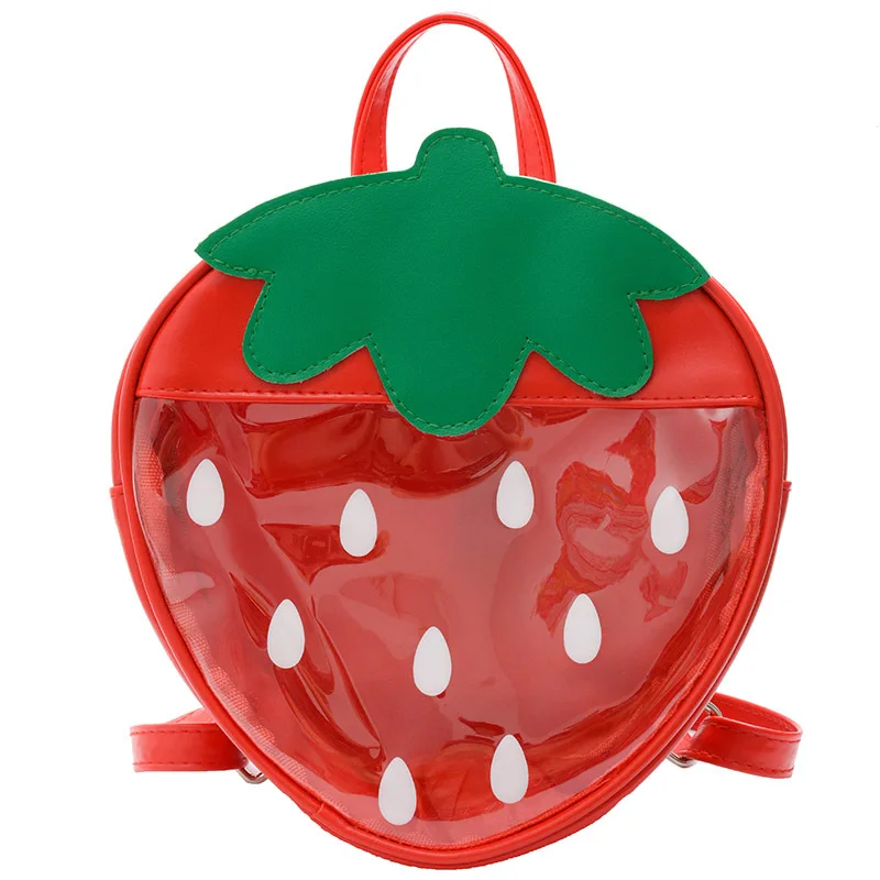 Preschool Bags Cute Strawberry Toddler Backpack Transparent Princess ...
