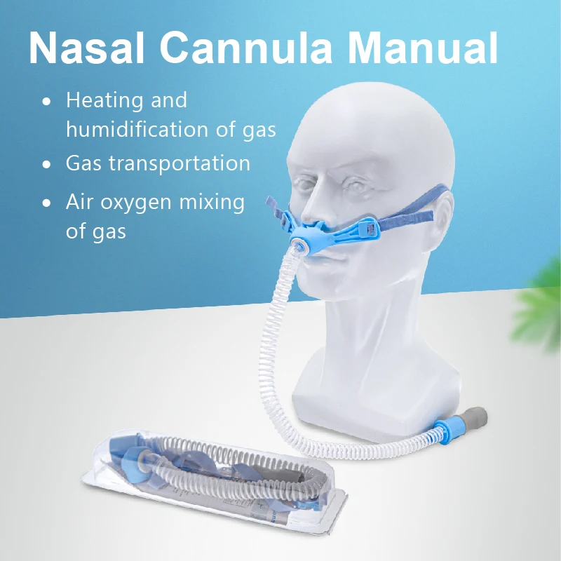 High Flow Nasal Cannula Connection Heating Cannula Medical HFNC Nasal Cannula With Flexible Head ...