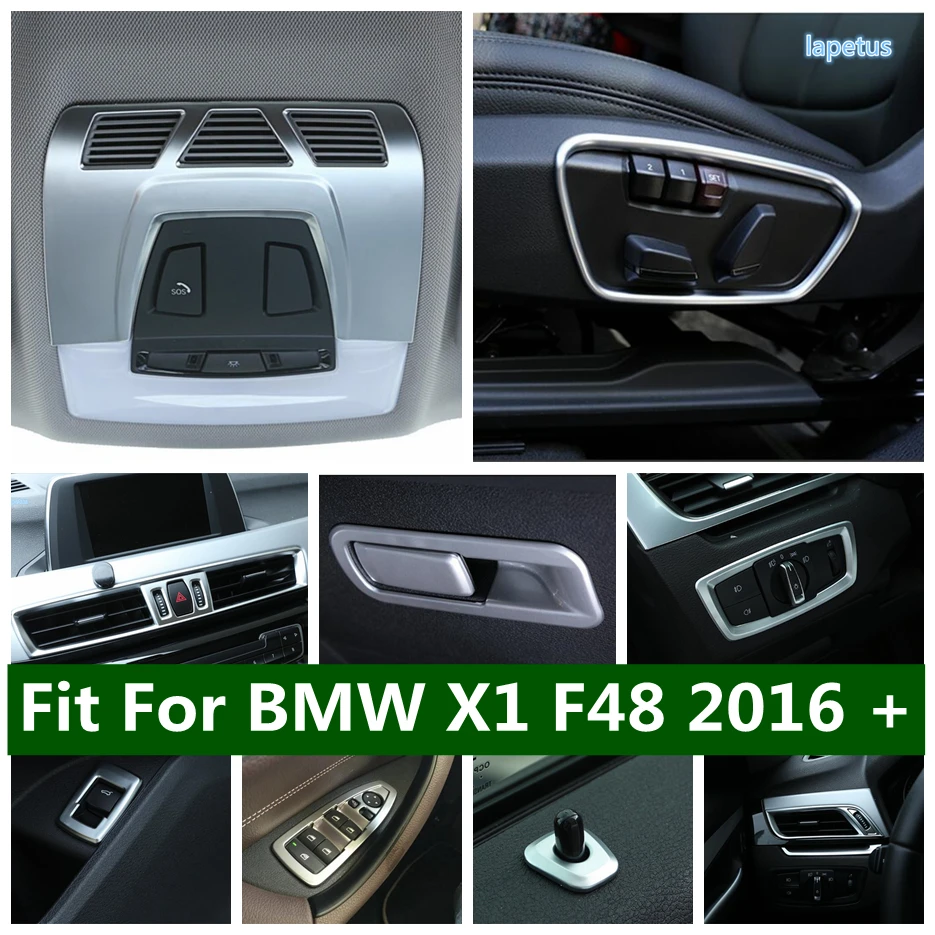 Matte Interior Refit Kit For BMW X1 F48 2016 2021 Head / Roof Reading ...