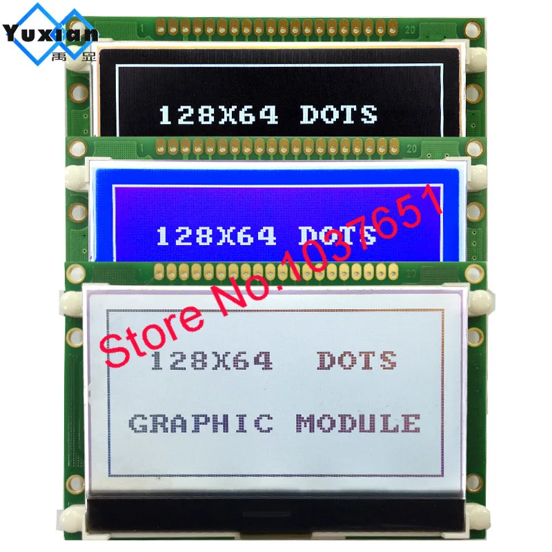 Lcd-Module-12864-Gog-Display-72x39mm-ST7565P-Parallel-Serial-SPI-3-3V ...