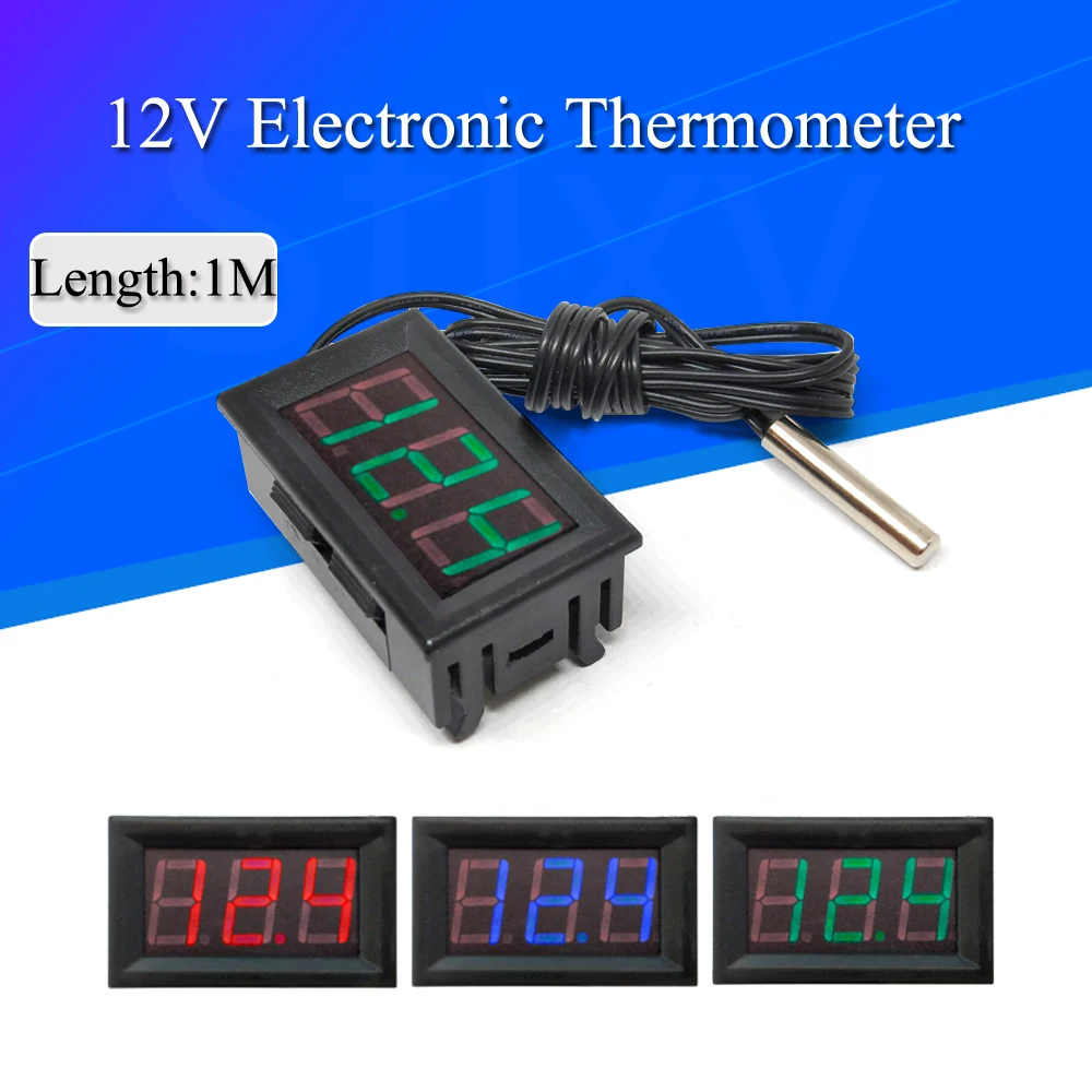 0.56 inch Temperature Sensor Module Meter Detector With Sensors Probe ...
