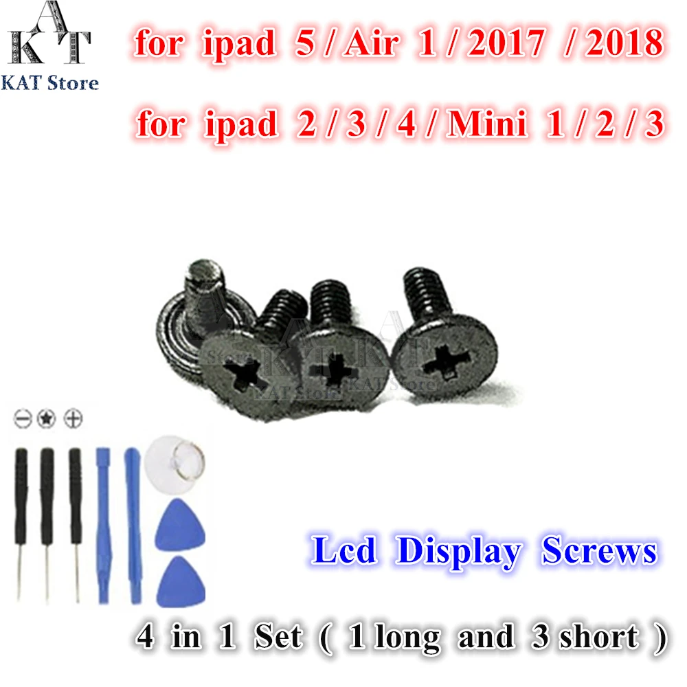 1Set Lcd Display Screws For iPad 2 3 4 5 Air 1 2017 9.7 Inch 2018 Mini ...