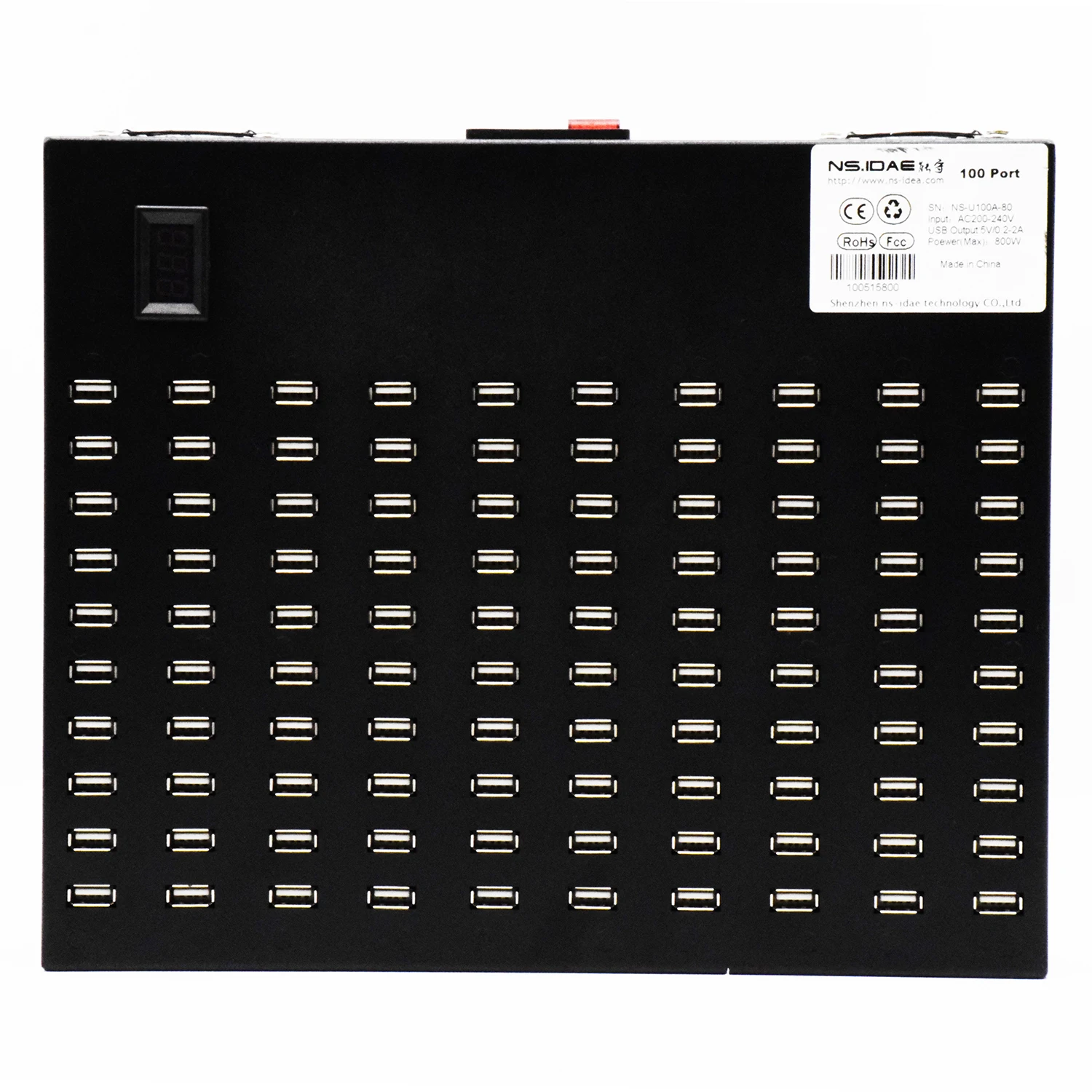 100-Port-USB-Charging-Station-Dock-800W-5V-Multi-Port-USB-Charger-US ...