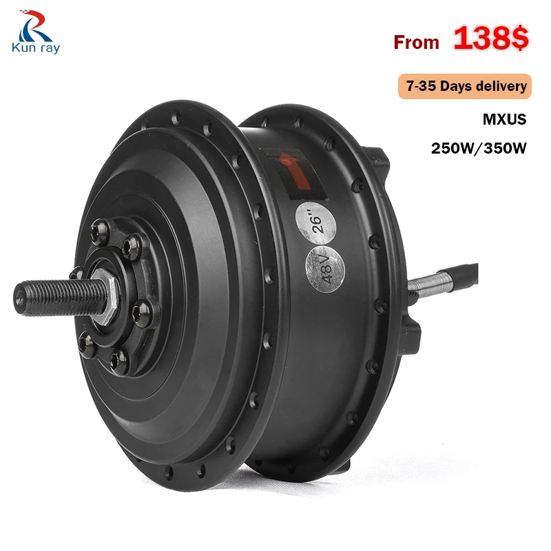 36V 48V 350W Elektrische Fahrrad Bürstenlosen Getriebe Hub Rad Motor 26 ...