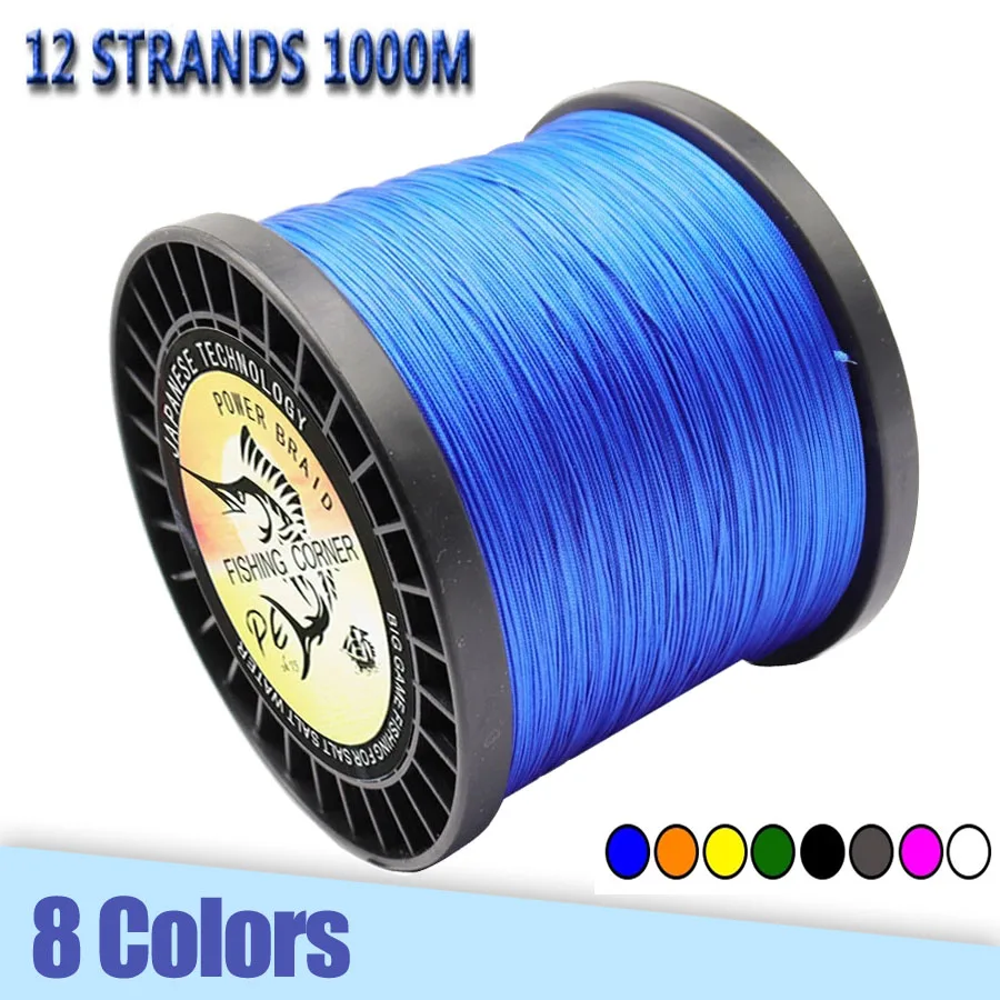 Super-forte-tran-ado-linha-de-pesca-multifilament-pe-12-fios-1000m-para ...