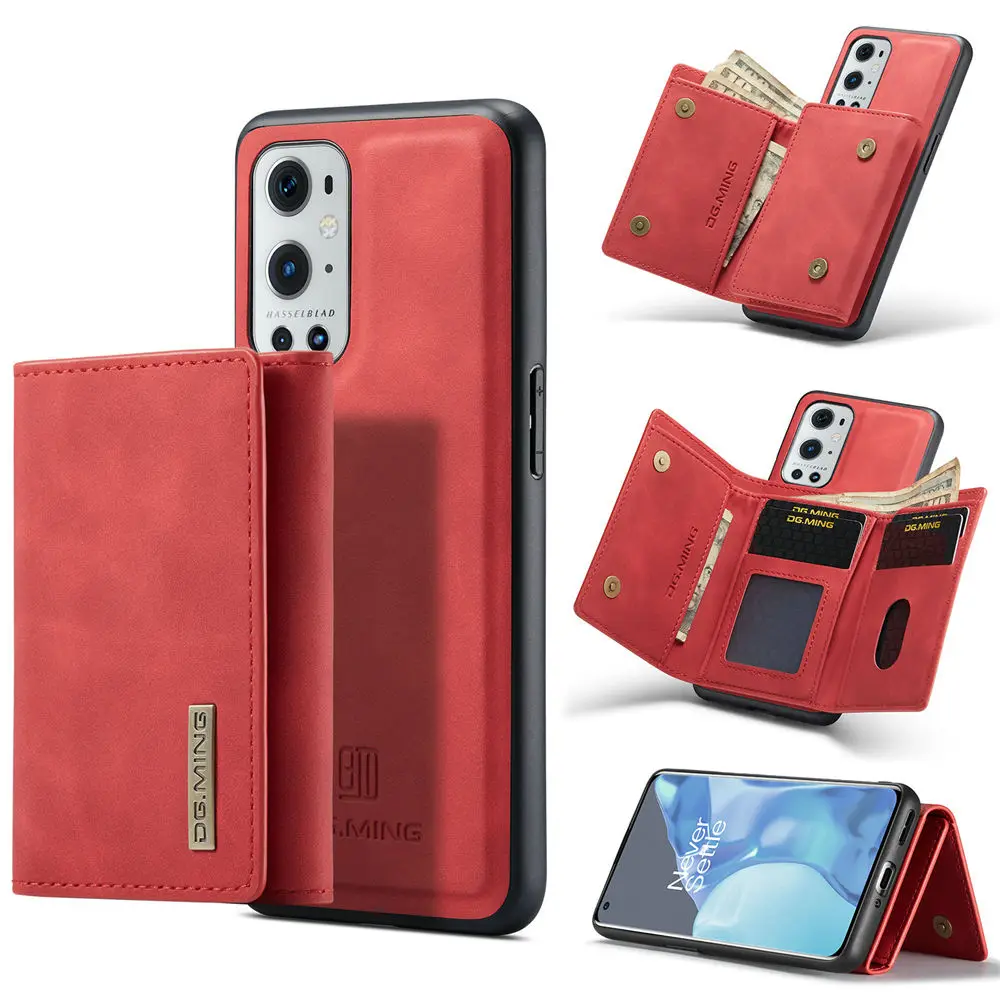 Luxury Leather Case For Oneplus 9 Pro 9r 9 Case Magnetic Wallet Phone ...