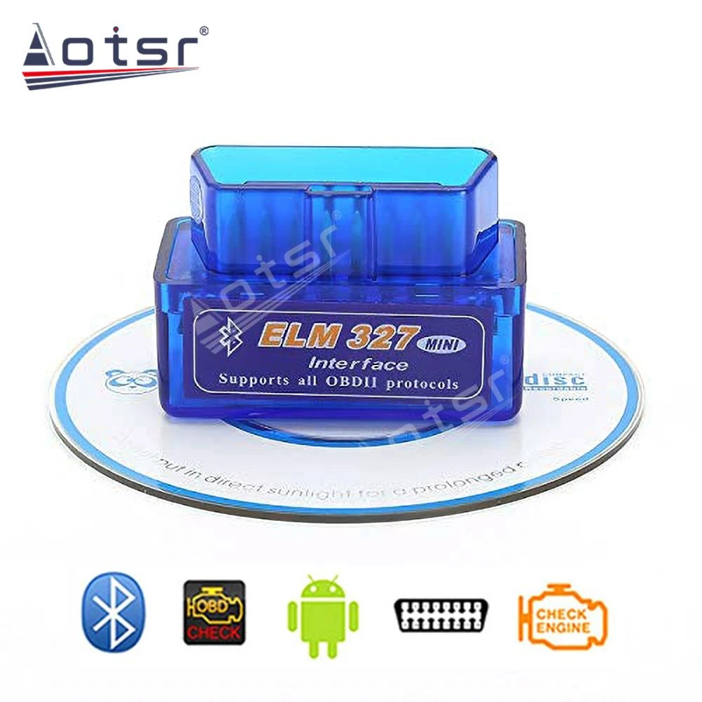 Aotsr Hot Sale Super Mini Elm327 Bluetooth OBD2 Elm 327 Android Adapter ...