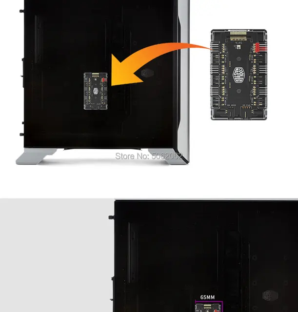 Computer Case Fan Controller MEIRIYFA ARGB PWM Fan Hub - 8 Port ...