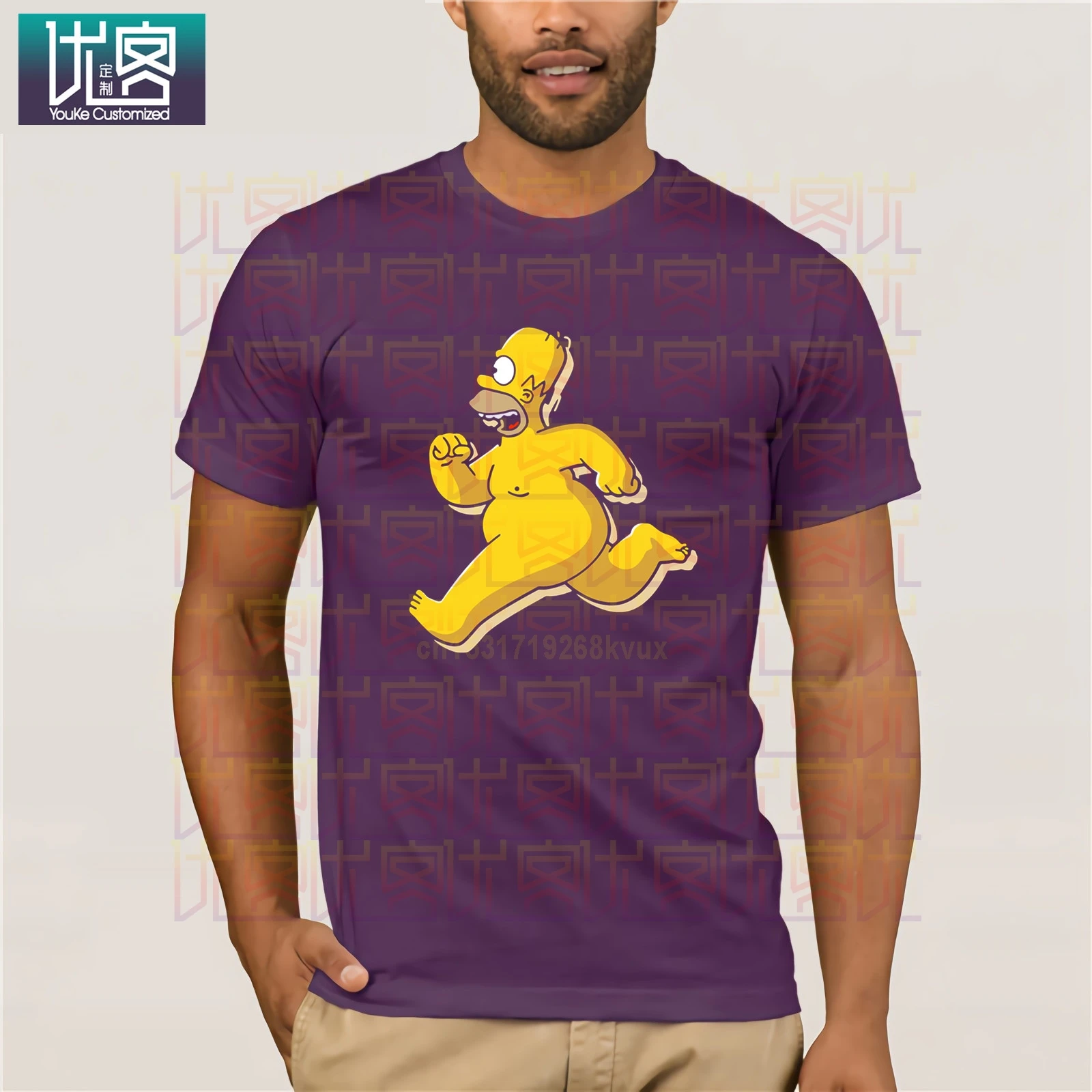 Bart Simpson Desnudo Homero Simpson T Camisa Ropa Popular Camiseta ...