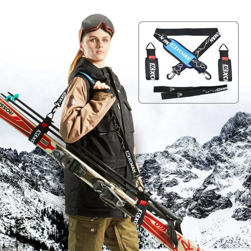 XCMAN-Alpine-Ski-and-Poles-and-Boots-Carrier-Straps-Bonus-Shoulder ...