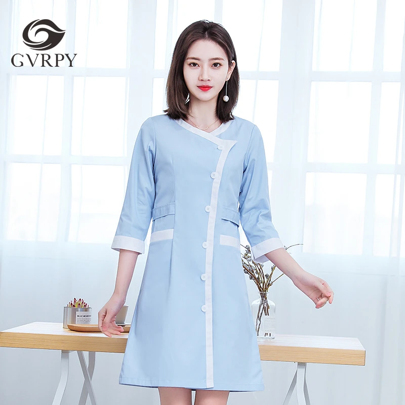 Uniforme d'infirmière à manches longues, uniformes médicaux d'été pour ...