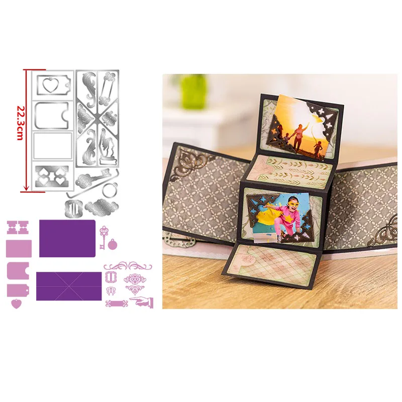 Creative Twist Pop Card Dies Scrapbooking Metal Cutting Die For DIY ...