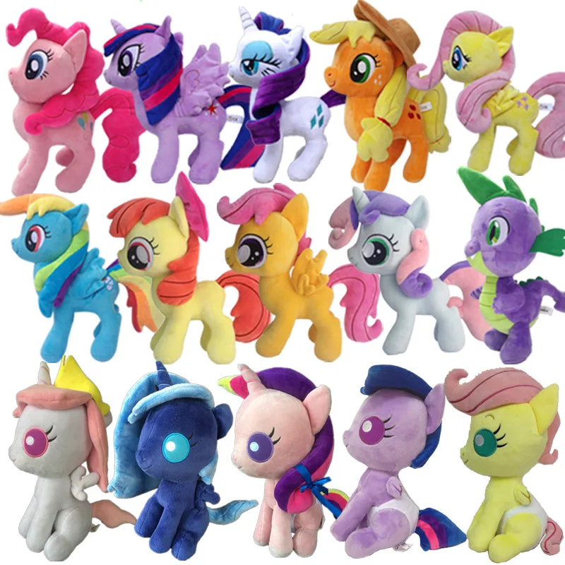 Figuras de juguete de ponys, unicornio, Crepúsculo, arcoíris, espiga ...