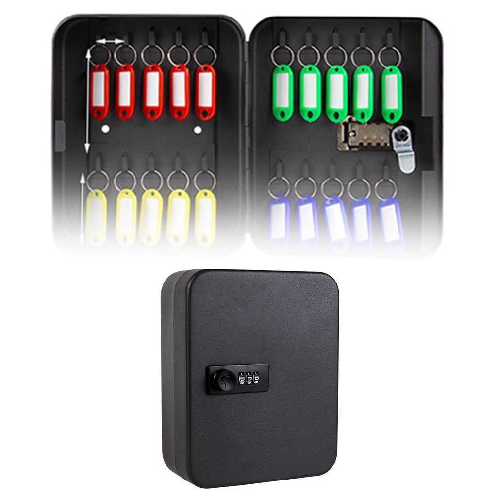 Wall-Mounted-Password-Key-Box-Digital-Code-Lock-Put-20pcs-Keys-Key ...