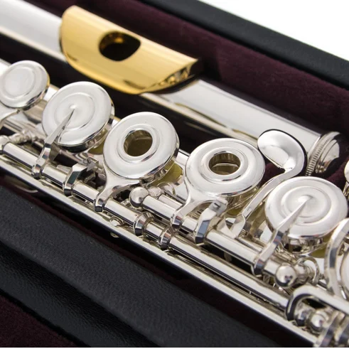 Music-Fancier-Club-Professional-Flute-271-Silver-Plated-Flute-Gold ...