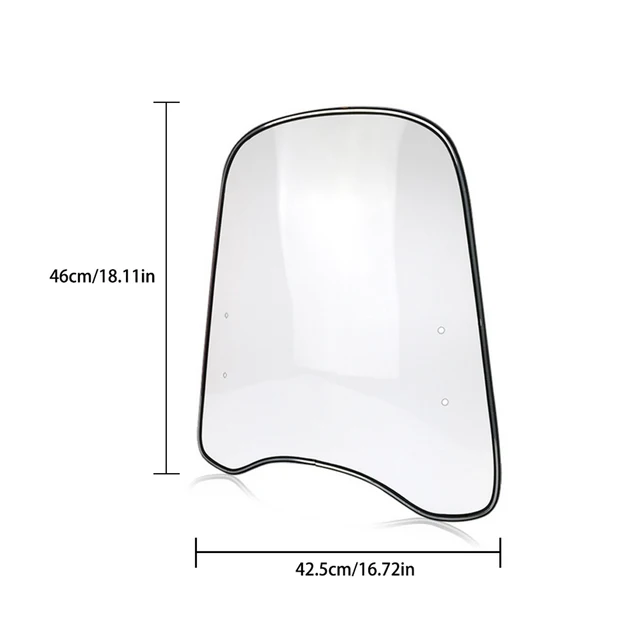 Bike Motorcycle Motorbike Windshield Windscreen Clear High Transparency ...