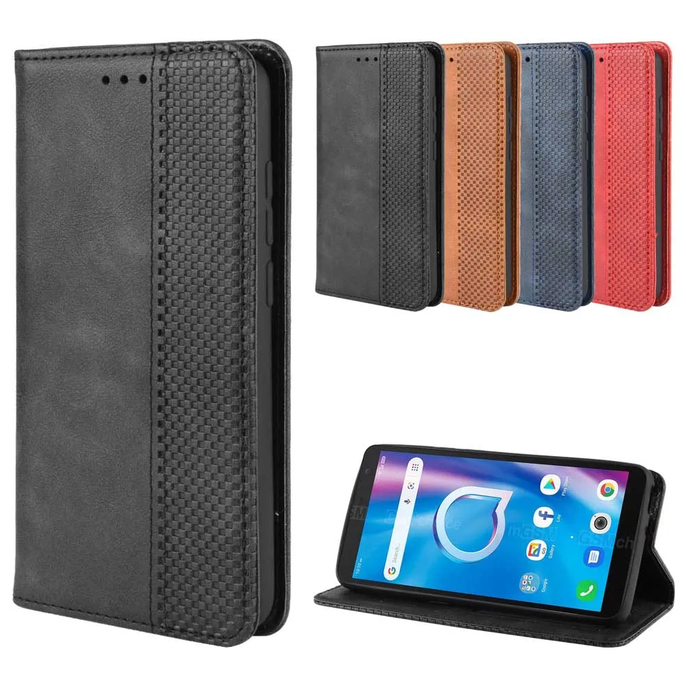 Leather phone case for Alcatel 1A 2020 / 1B 2020 back Cover Flip card ...