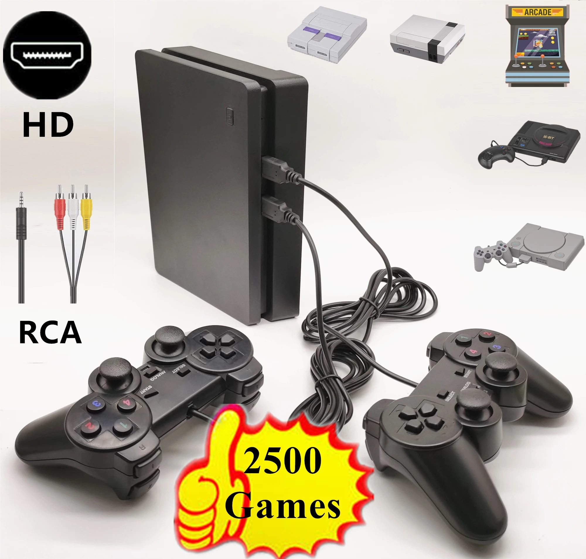 2500 Games Hd Retro Tv Video Game Console For Arcade Games For Nes For ...
