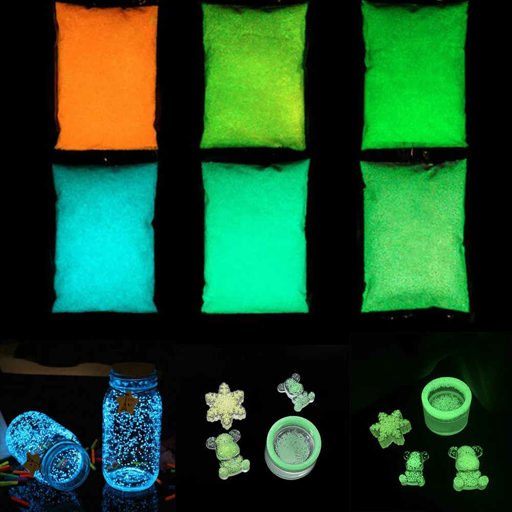 20-50g/Lot Luminous Sand Stone Fluorescent Super Luminous Particles ...