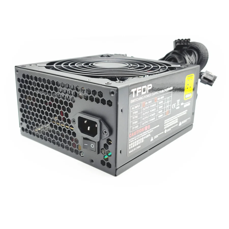 MAX 1000W ATX Switching Gaming game pc power supply 110V 220V PSU For ...