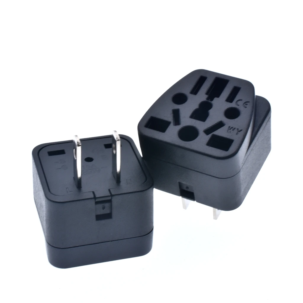 Multi type Conversion Socket To US 2 Flat Parallel Pins Power Converter ...