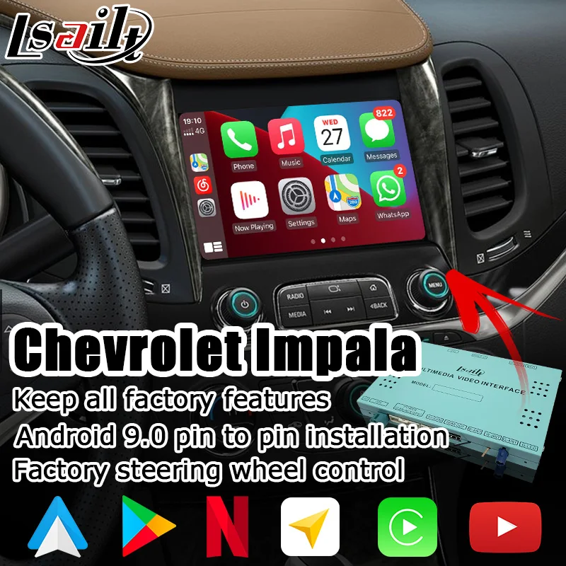 Android / carplay interface box for Chevrolet Impala 2014 or later GPS ...