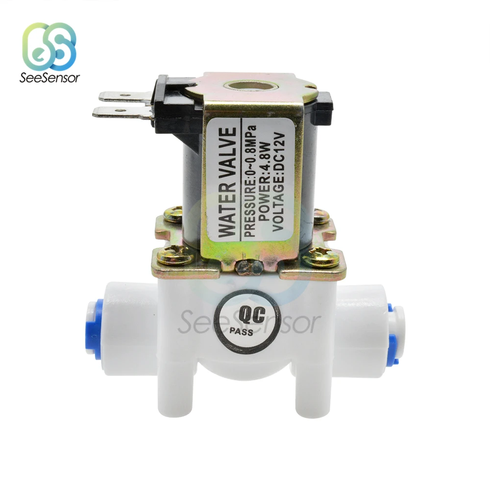 1/4" Plastic Solenoid Valve 12v 24v Magnetic Washing Machine Dispenser ...