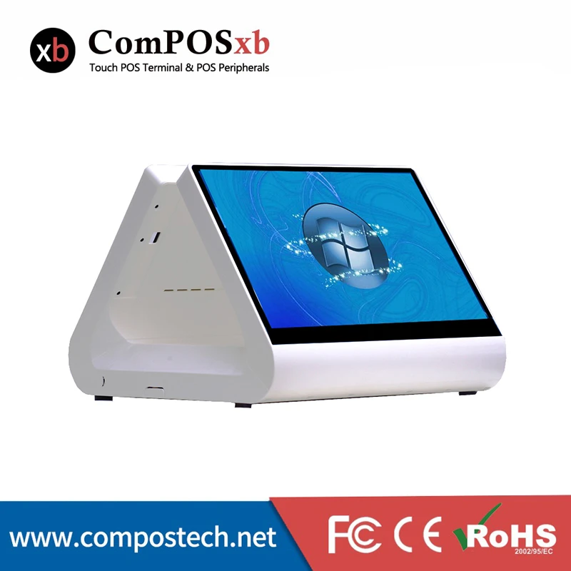 ComPOSxb POS machine 12 inch capacitive touch screen dual screen POS ...