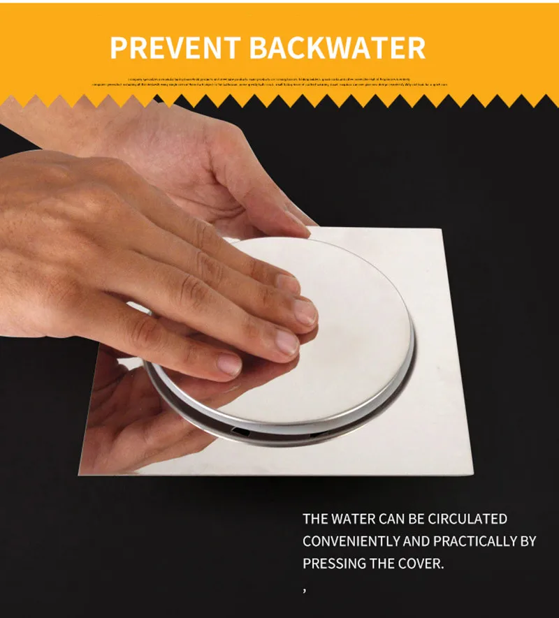 Tuyau - drain - raccord,Drain de sol rond Pop-Up en acier inoxydable ...