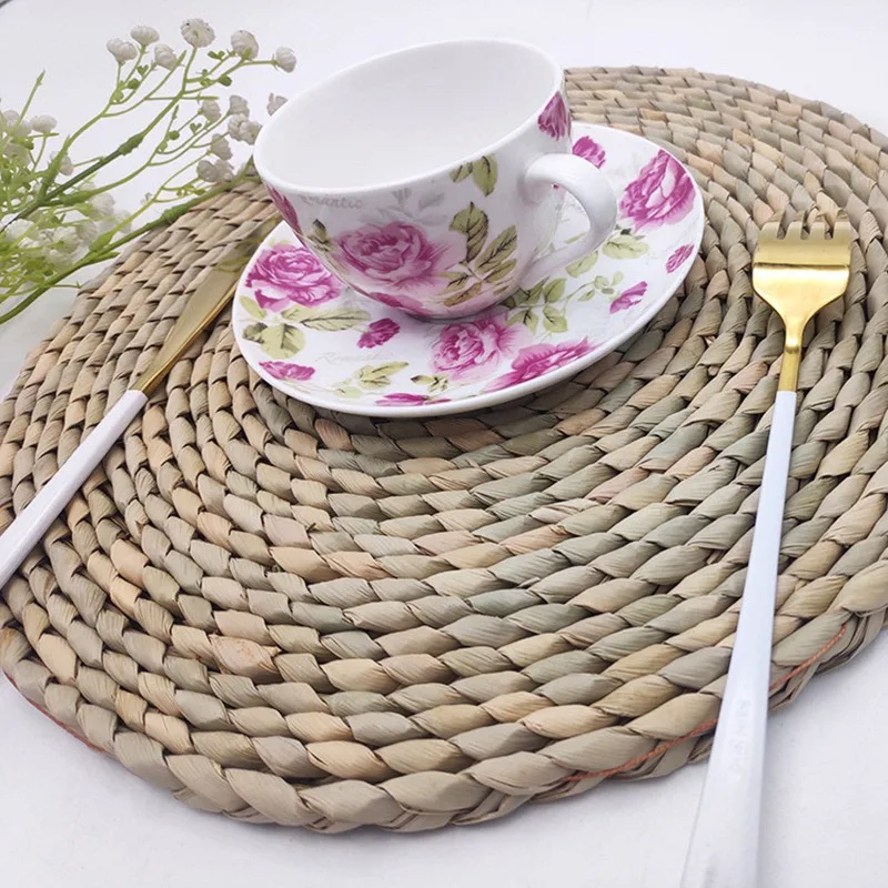 20cm-Brown-Napperon de Table en jacinthe, antidérapant, de haute ...