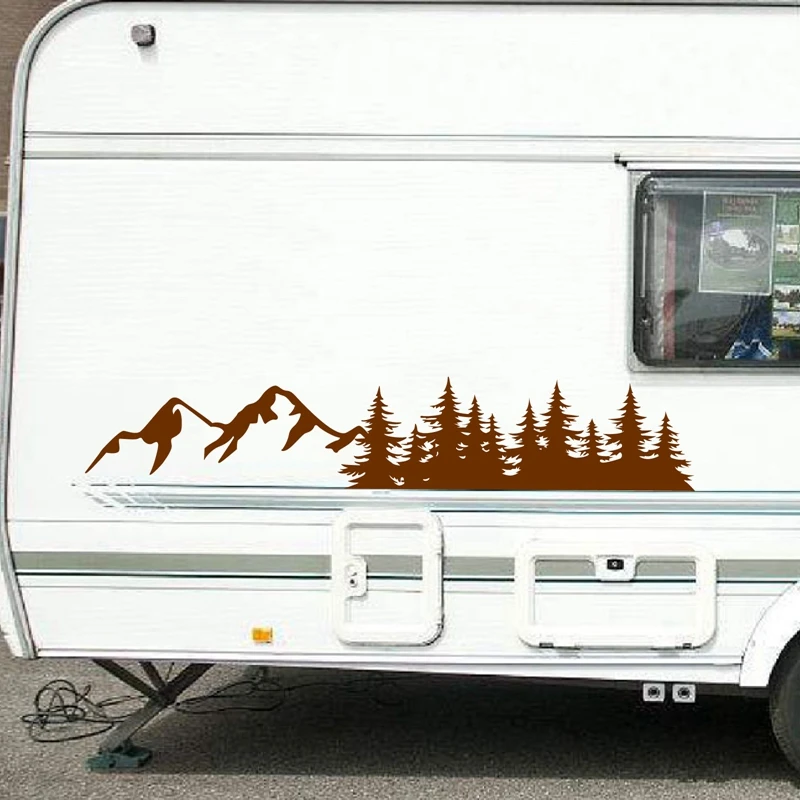 For-SUV-RV-Camper-Offroad-Tree-Forest-Car-Decor-Nature-Scene-Mountain ...