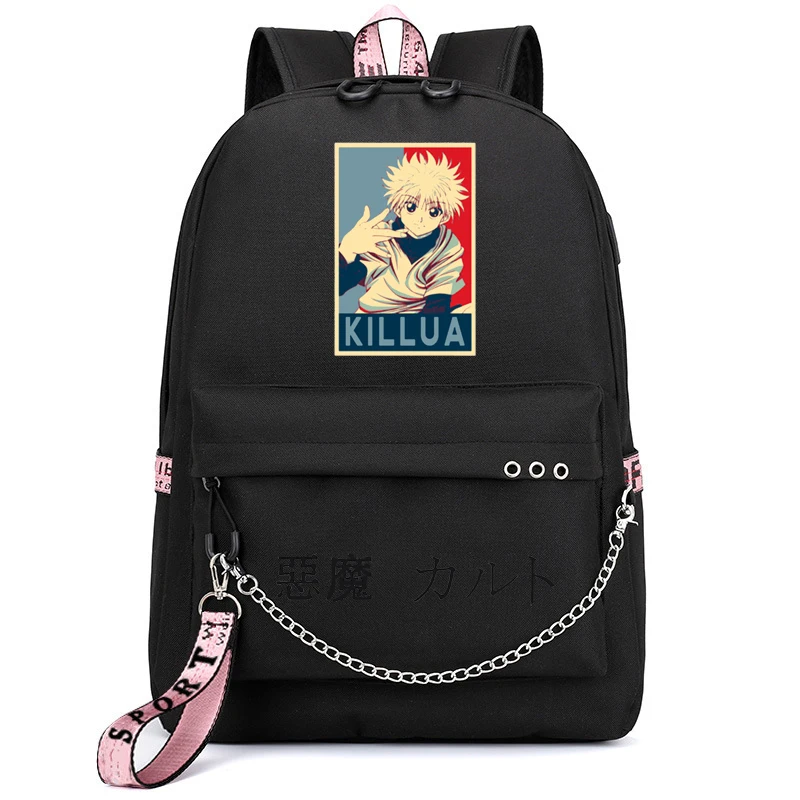 Hunter X Hunter Anime Girls Backpack Killua Zoldyck Devil Eye School ...