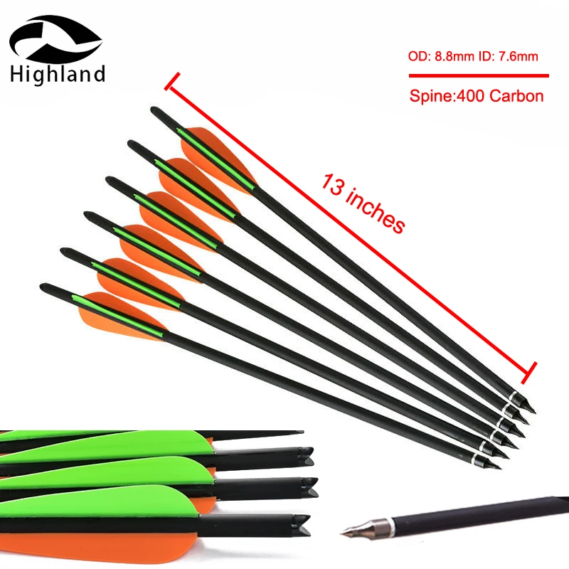 12PCS-13-16-17-18-20-inch-OD-8-8mm-Spine-400-Crossbow-Bolt-Arrows ...