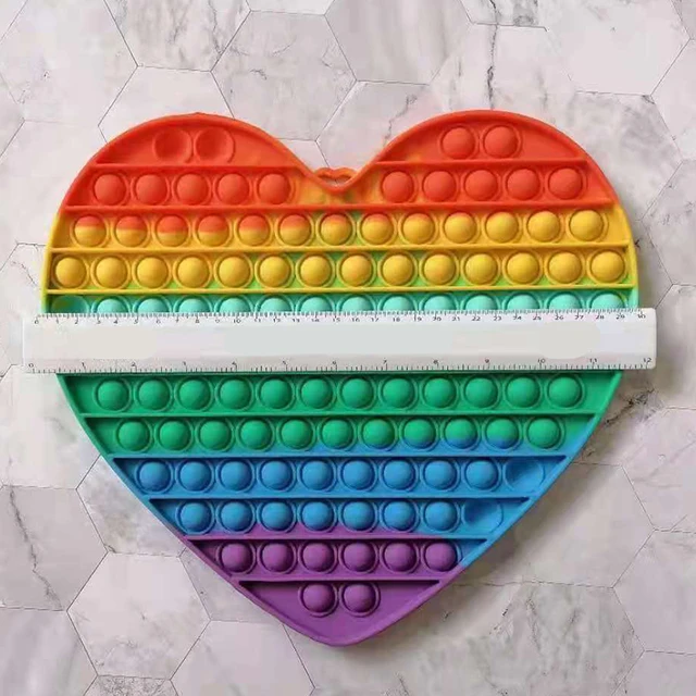 30cm Big Size Popper Fidget Toys Push Bubble Pops Simple Dimple Anti ...