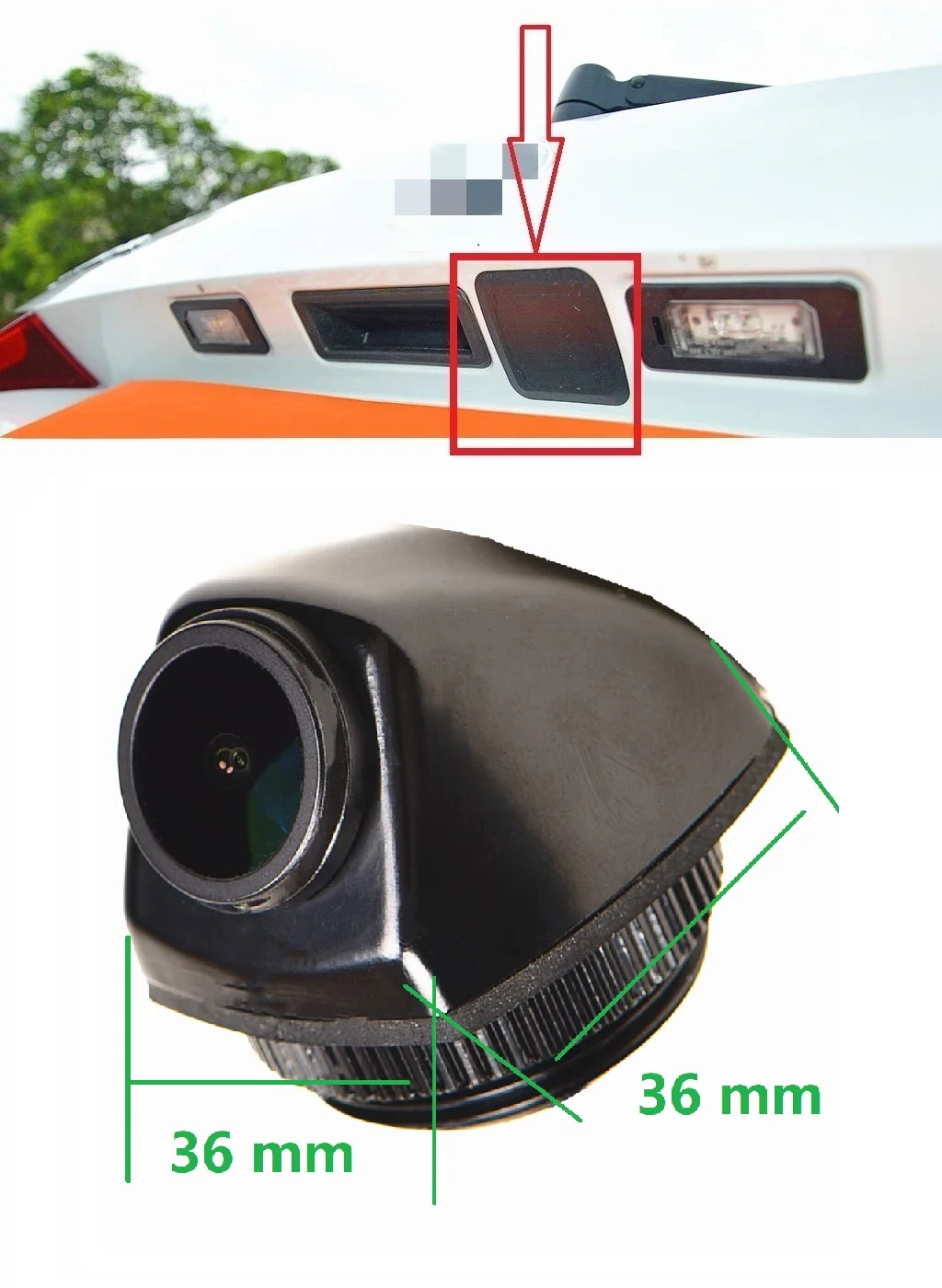 Upgraded-Reversing-Camera-HD-1280x720p-Number-Plate-Light-License-Rear ...