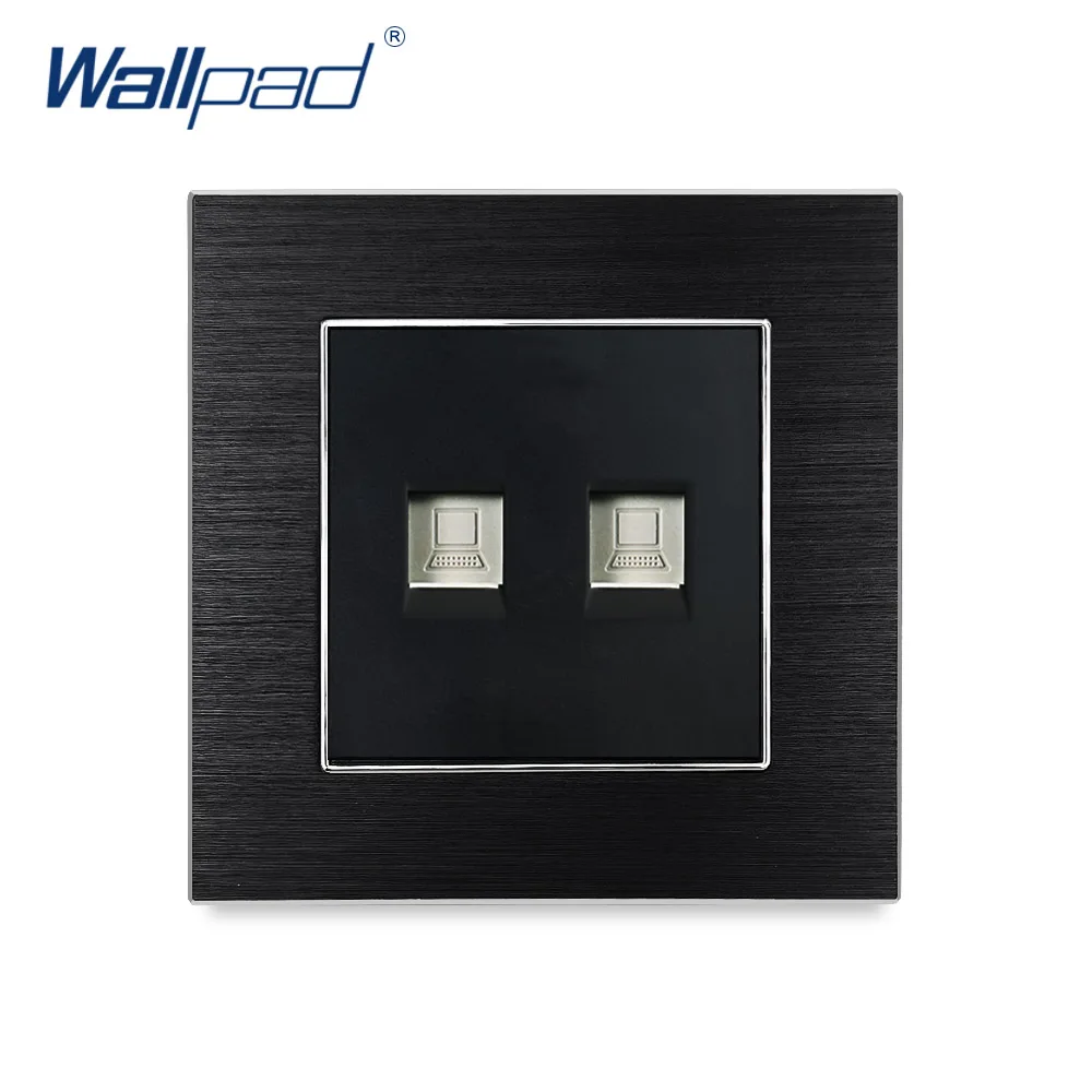 Dual Computer Socket Network Data Sockets Wallpad Luxury Rj45 Satin ...