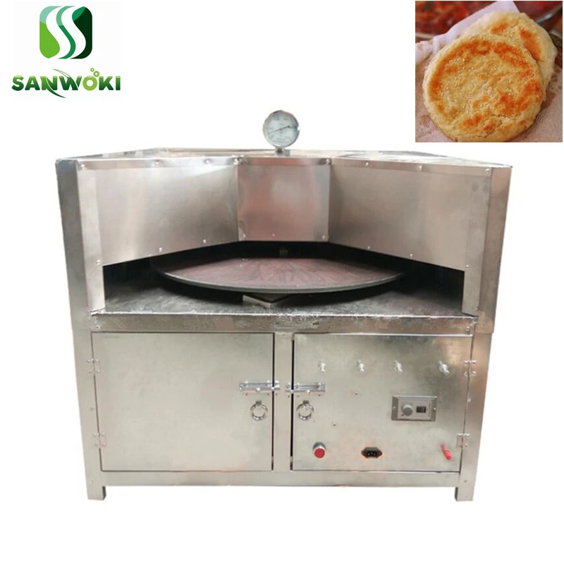 110v 220v Gas Heating Auto Rotation Flat Pita Bread Baking Machine Oval ...