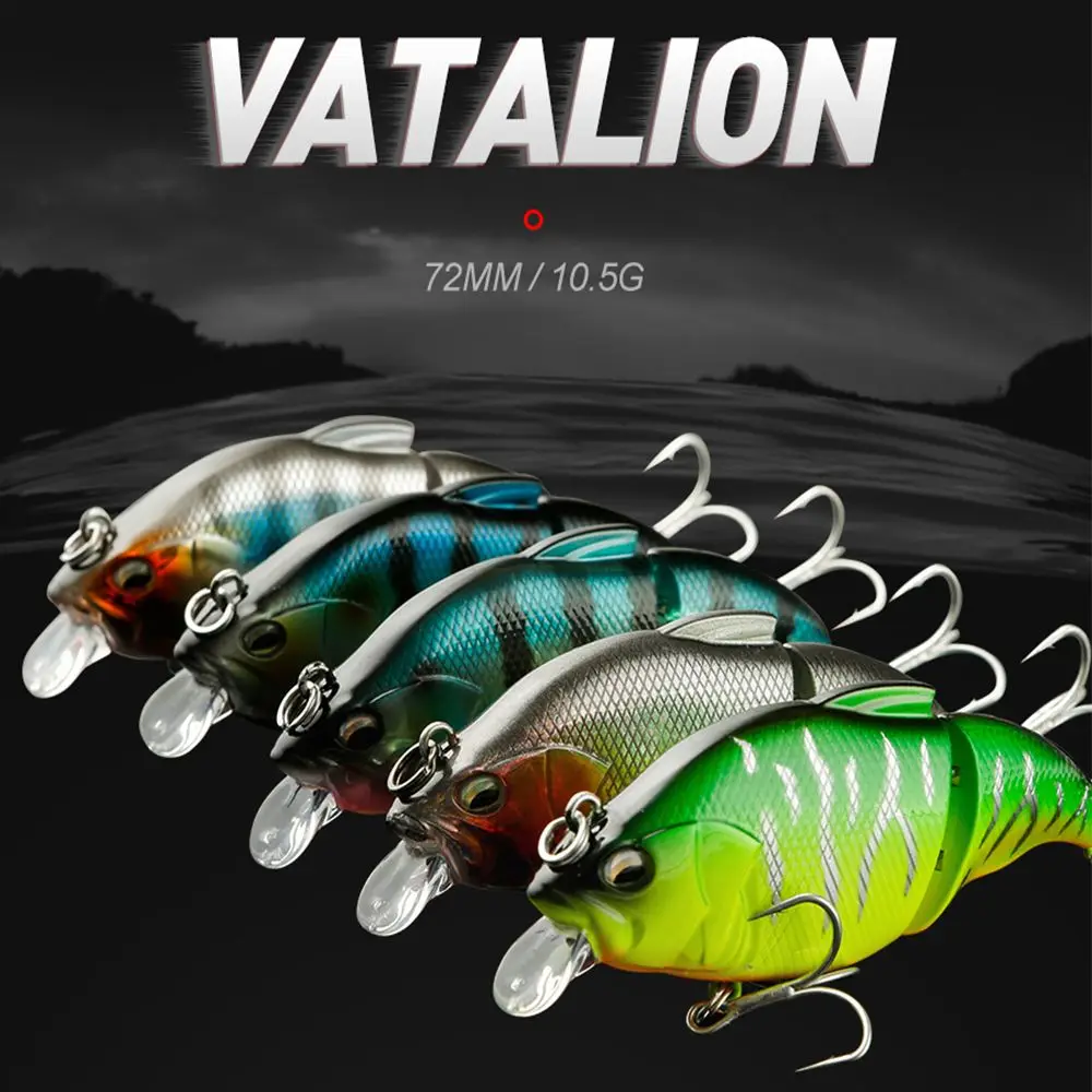 10-5g-72mm-Bionic-Bait-3D-Lifelike-Eyes-Fishing-Lure-Plastic-Hard-Crank ...