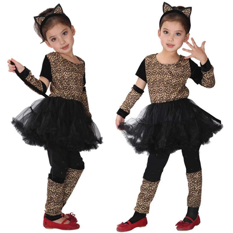 Umorden-Girl-Animal-Wild-Little-Leopard-Costume-Short-Tutu-Dress-for ...