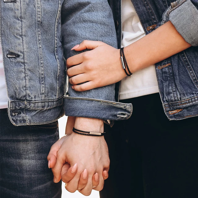 Matching Couple Bracelets Leather