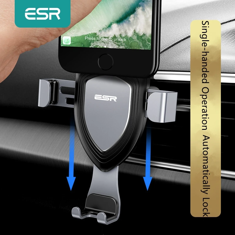 ESR Phone Holder for Car Use Gravity Reaction Air Vent Mount Phone ...
