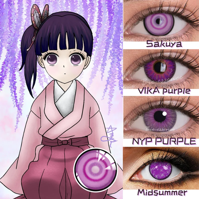 Purple Anime Eye Contacts