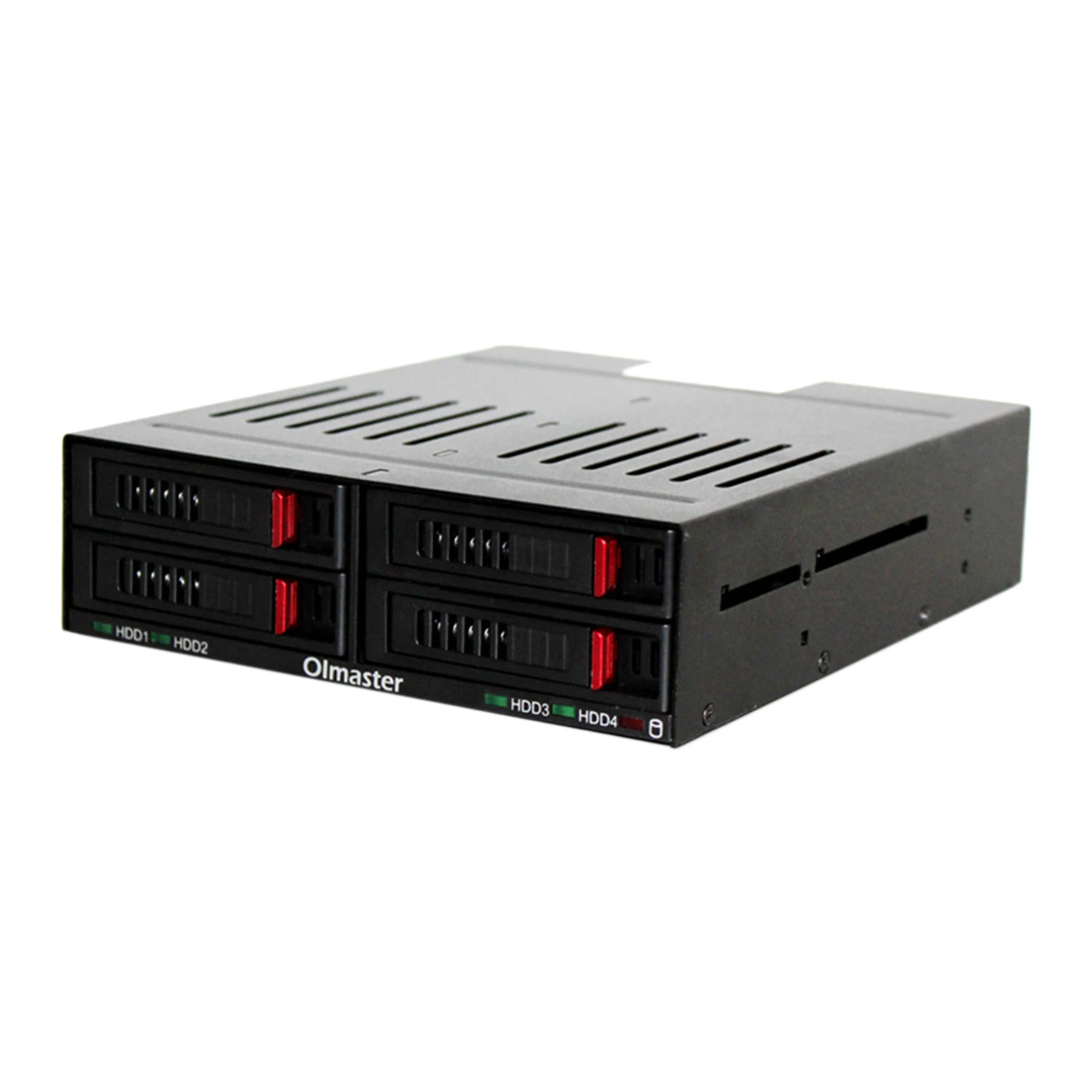 4 Bay 2.5” Sata Hard Drive Mobile Rack Mount For 5.25" Drive Bays, For ...