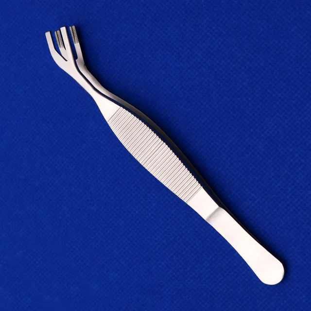 Cartilage tweezers double design stainless steel 12.5cm surgical ...