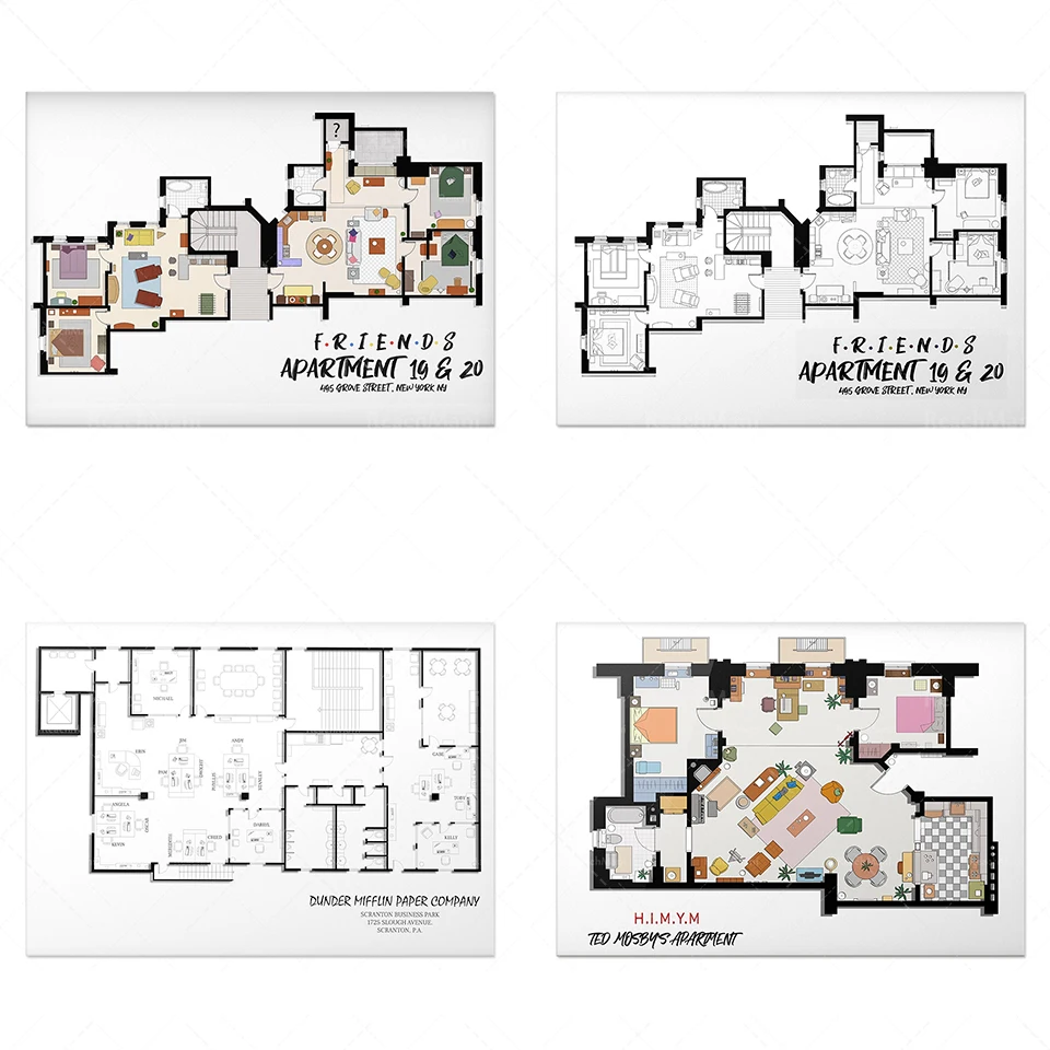 How-I-Met-Your-Mother-Apartment-TV-Show-Floor-Plan-Friend-TV-Show ...