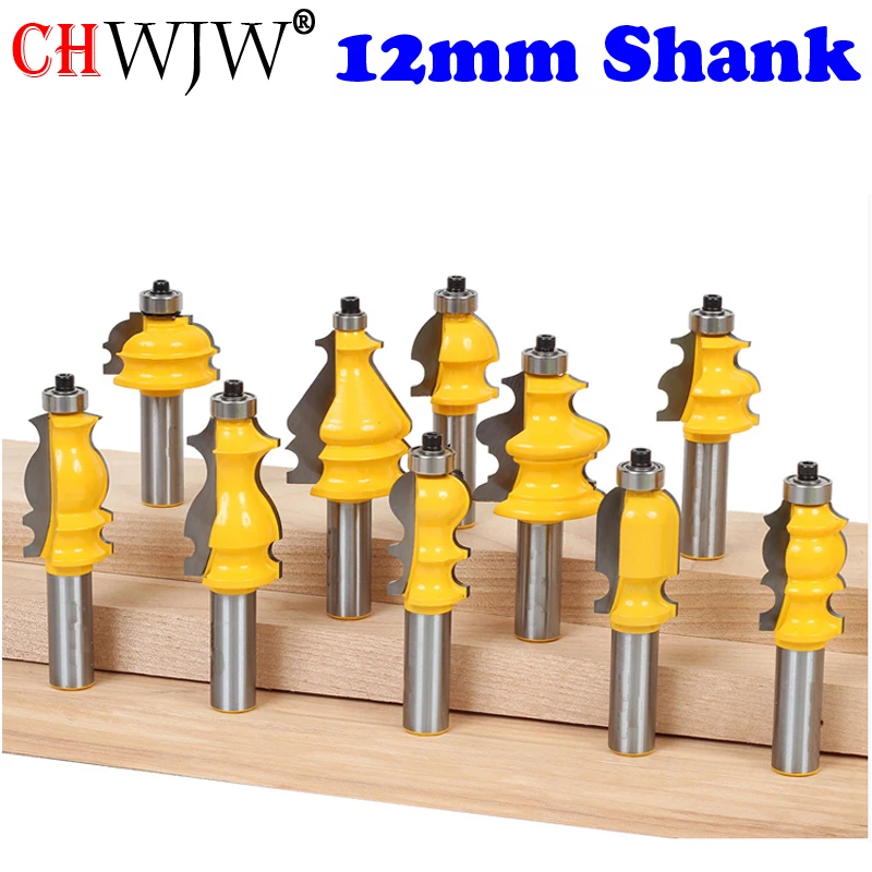 1PC 12mm Shank Architectural Cemented Carbide Molding Router Bit ...