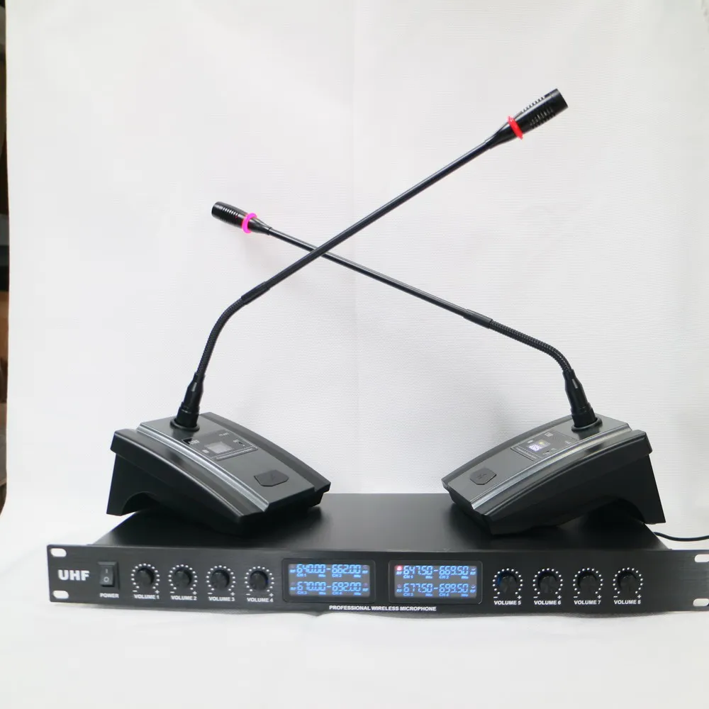 Professional 8 Channel Wireless Microphone System 8 Table Conference G