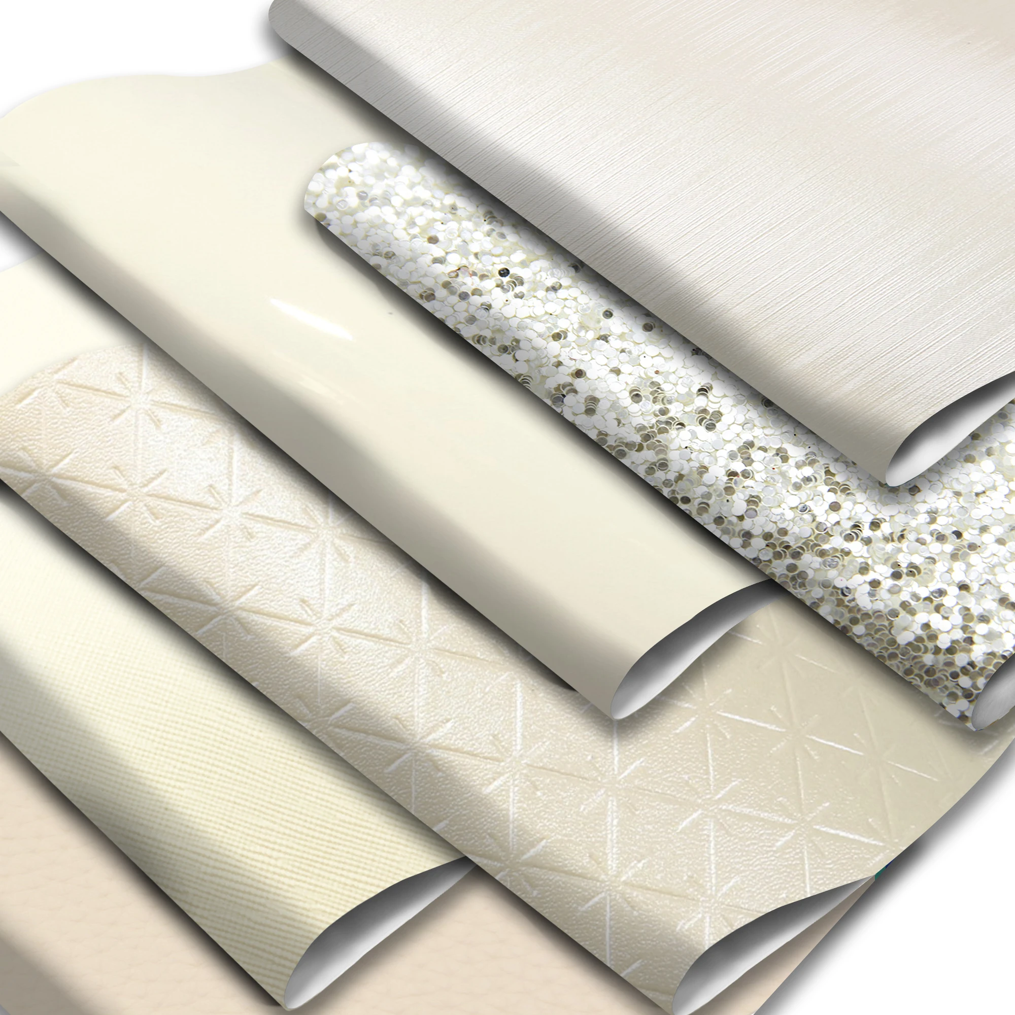 Cream-Ivory-Color-Series-Faux-Leather-Sheets-Chunky-Glitter-Lychee ...